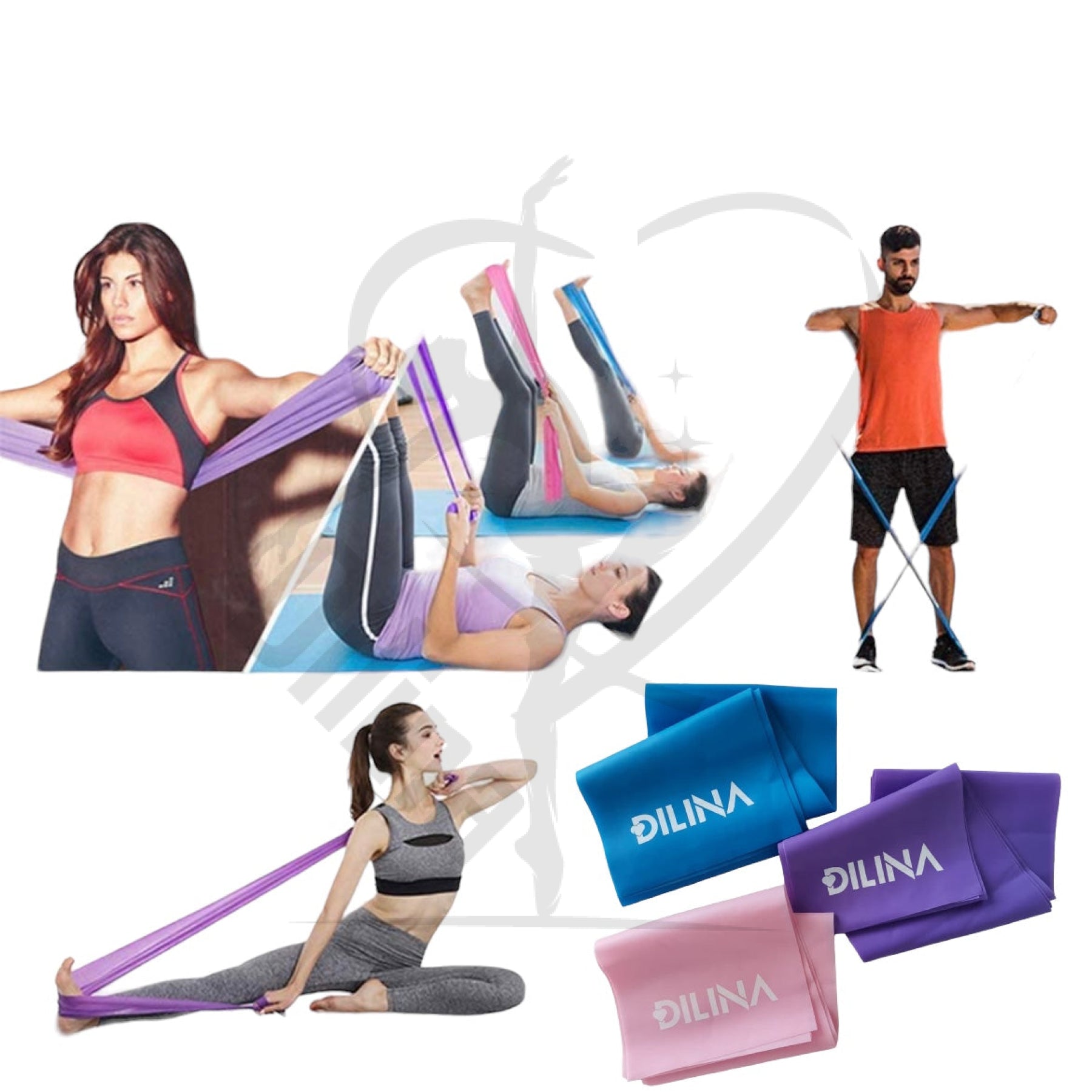 DILINA | RESISTANCE BAND | LIGHT | 0.45 | PINK – Dilina RG Shop